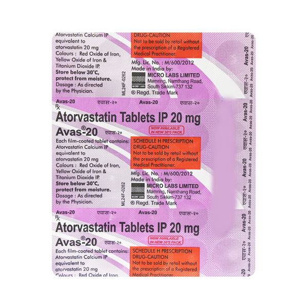 AVAS 20MG - Assured Pharma